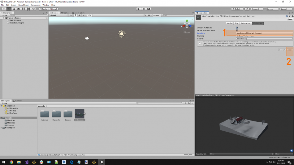 Revit to Unity with textures • 3D CAD VR