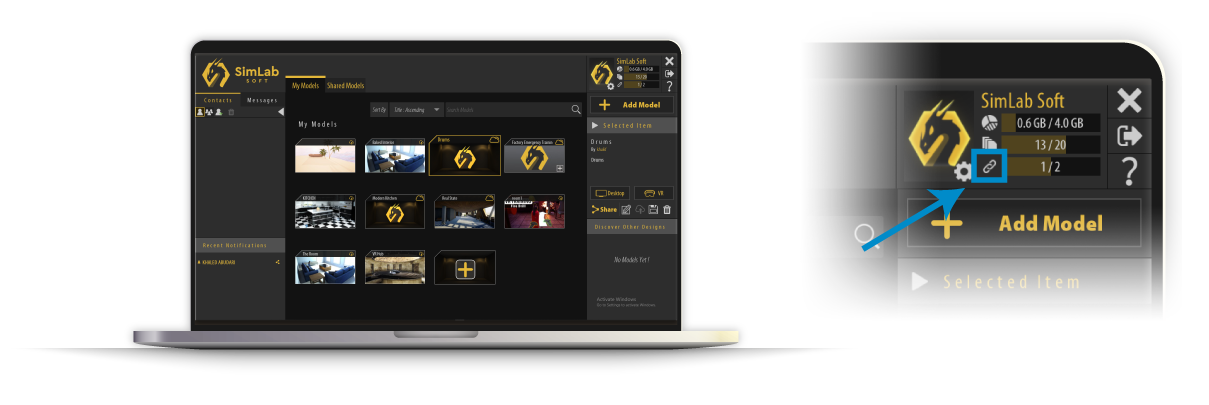 Pairing in SimLab VR Viewer • 3D CAD VR