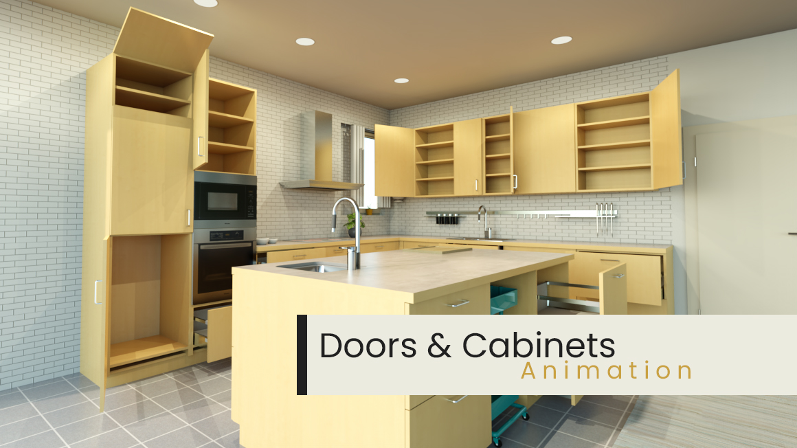 Automated Doors and Cabinets Animation • 3D CAD VR